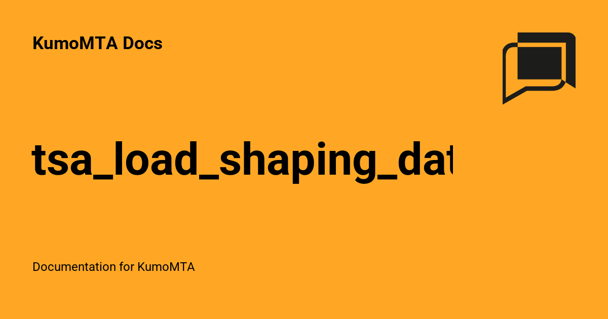 tsa_load_shaping_data - KumoMTA Docs